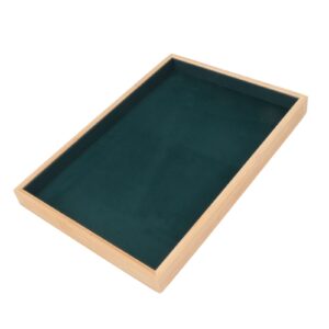 Jewelry Tray , Scratch Resistant Jewelry Tray, Elegant Wooden Jewelry Display (Green)