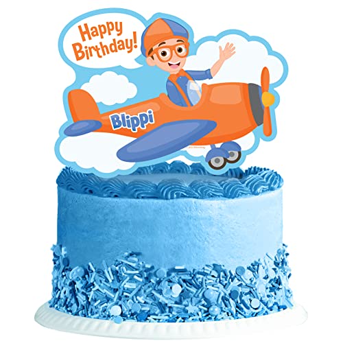 Treasures Gifted Officially Licensed Blippi Cake Topper Vehicle - Blippi Cake Decorations - Blippi Birthday Cake Topper - Blippi Birthday Party Supplies - Blippi Cake Toppers - Blippi Party Supplies