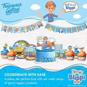 Treasures Gifted Officially Licensed Blippi Cake Topper Vehicle - Blippi Cake Decorations - Blippi Birthday Cake Topper - Blippi Birthday Party Supplies - Blippi Cake Toppers - Blippi Party Supplies