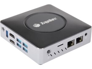 shuttle zignbox gl01 fanless mini pc intel gemini lake n4000 cpu up to 2.6ghz 4gb ram 128gb ssd dual hdmi dual lan windows 10 pro (gl014g128w10)