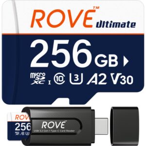 ROVE R3 Dash Cam | Hardwire Kit | 256GB Micro SD Card