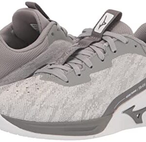 Mizuno TS-01 Women's Cross Trainer, Grey-White, 6.5