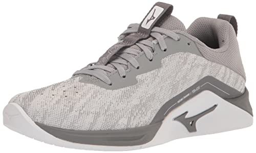 Mizuno TS-01 Women's Cross Trainer, Grey-White, 6.5