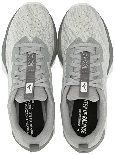 Mizuno TS-01 Women's Cross Trainer, Grey-White, 6.5