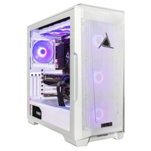 clx set vr-ready gaming desktop - liquid cooled amd ryzen 9 7950x 4.5ghz 16-core processor, 64gb ddr5 memory, geforce rtx 4090 24gb gddr6x graphics, 1tb ssd, 6tb hdd, windows 11 home 64-bit, white