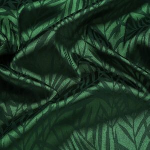 COOFANDY Mens Shirt Summer Beach Dress for Wedding Satin Button Down, 02 Deep Green, XX-Large, Short Sleeve