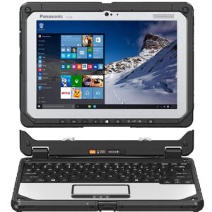 Panasonic Toughbook CF-20 MK2, Intel Core i5-7Y57, 10.1-inch Multi-Touch + DIGITIZER, 8GB, 512GB SSD, 4G LTE, 2D Barcode Reader, Bridge Battery, Keyboard with 2nd Battery, Win 10 Pro (Renewed)