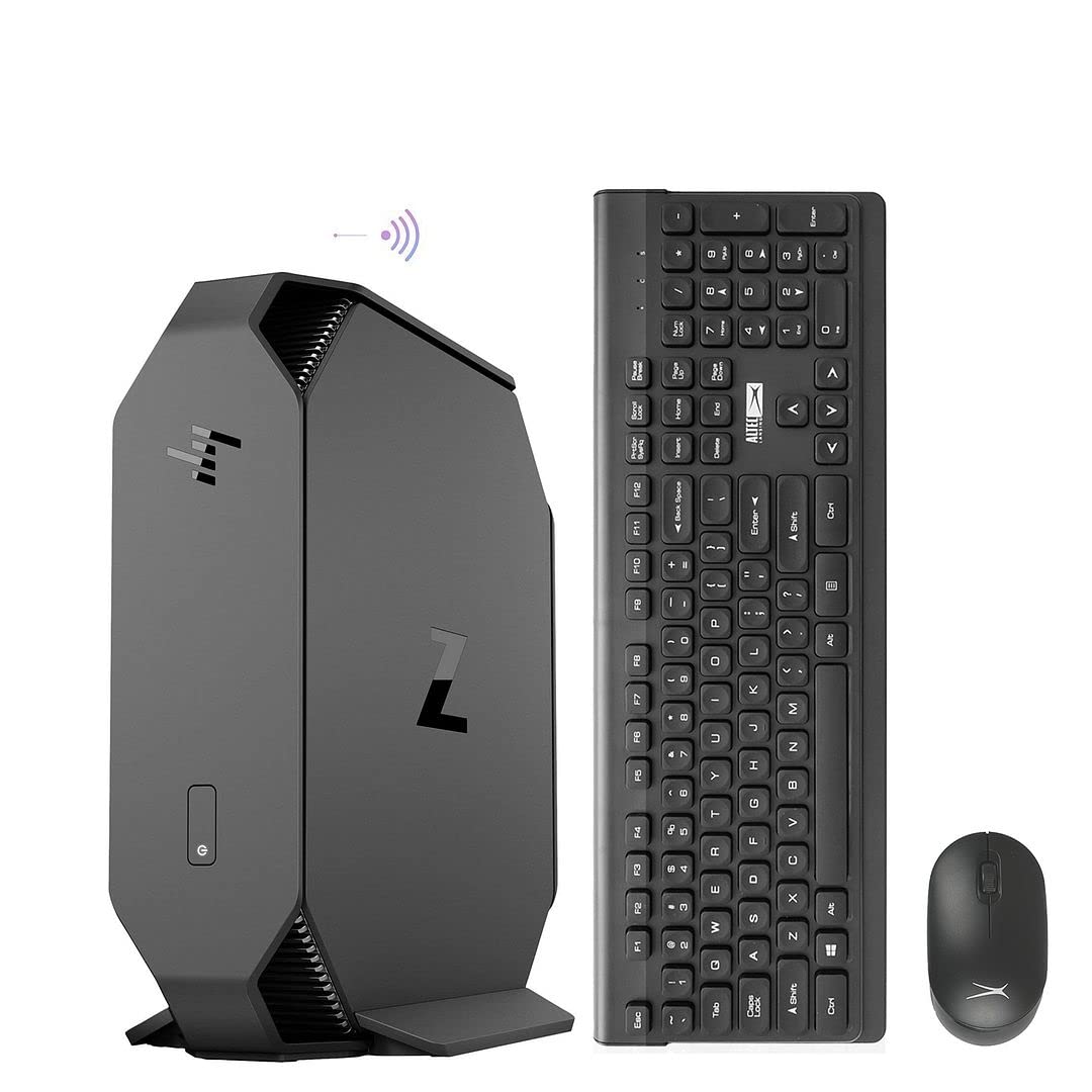 HP Z2 Mini G4 Workstation Desktop Micro PC,Core i7 Intel 8th Win 11 Tiny Computer Refurbished,32GB DDR4 Ram,1TB NVMe M.2 SSD + 1TB HDD,Built in WiFi,BT,DP,Wireless K&M,TJJ Mouse Pad(Renewed)