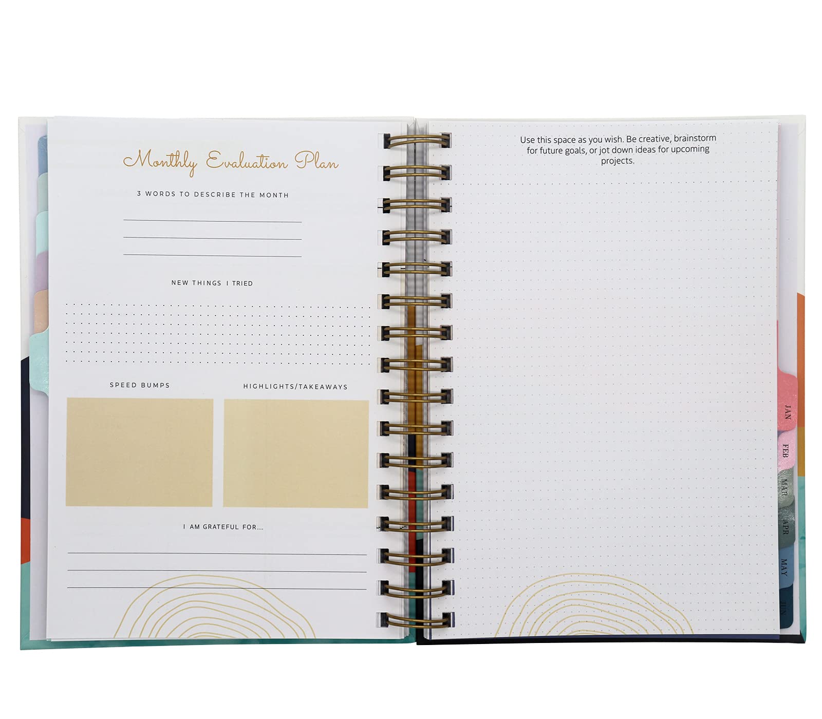 2023 Weekly and Monthly Planner - DRYEUUR Weekly Academic Planner 12 Monthly Tabs , 6.3"×8.4", Hardcover, Simple Design for Productivity