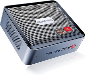 bosgame u56 mini pc amd ryzen 5 5600u (up to 4.2ghz), mini computers w11 pro 16gb ddr4 ram 512gb nvme ssd, mini pc gaming 4k@60hz triple displays wifi6/ bt5.2