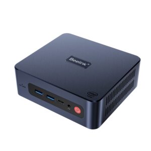 beelink u59 pro mini pc,11th gen processor n5105 quad-core up to 2.9ghz, mini desktop computer with 16gb ddr4+500gb ssd,dual hdmi,wifi 6/bt5.2/gigabit ethernet for home office