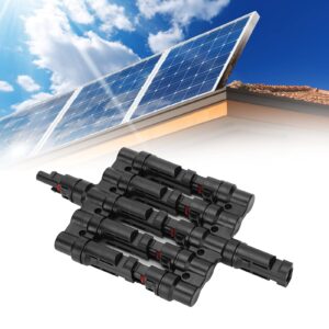 2PCS Branch Connector, Branch Connector to Strengthen The Stability, Waterproof and Dustproof 5 to 1 Solar Panel, PPO Insulation Material, for Solar Panel Cable