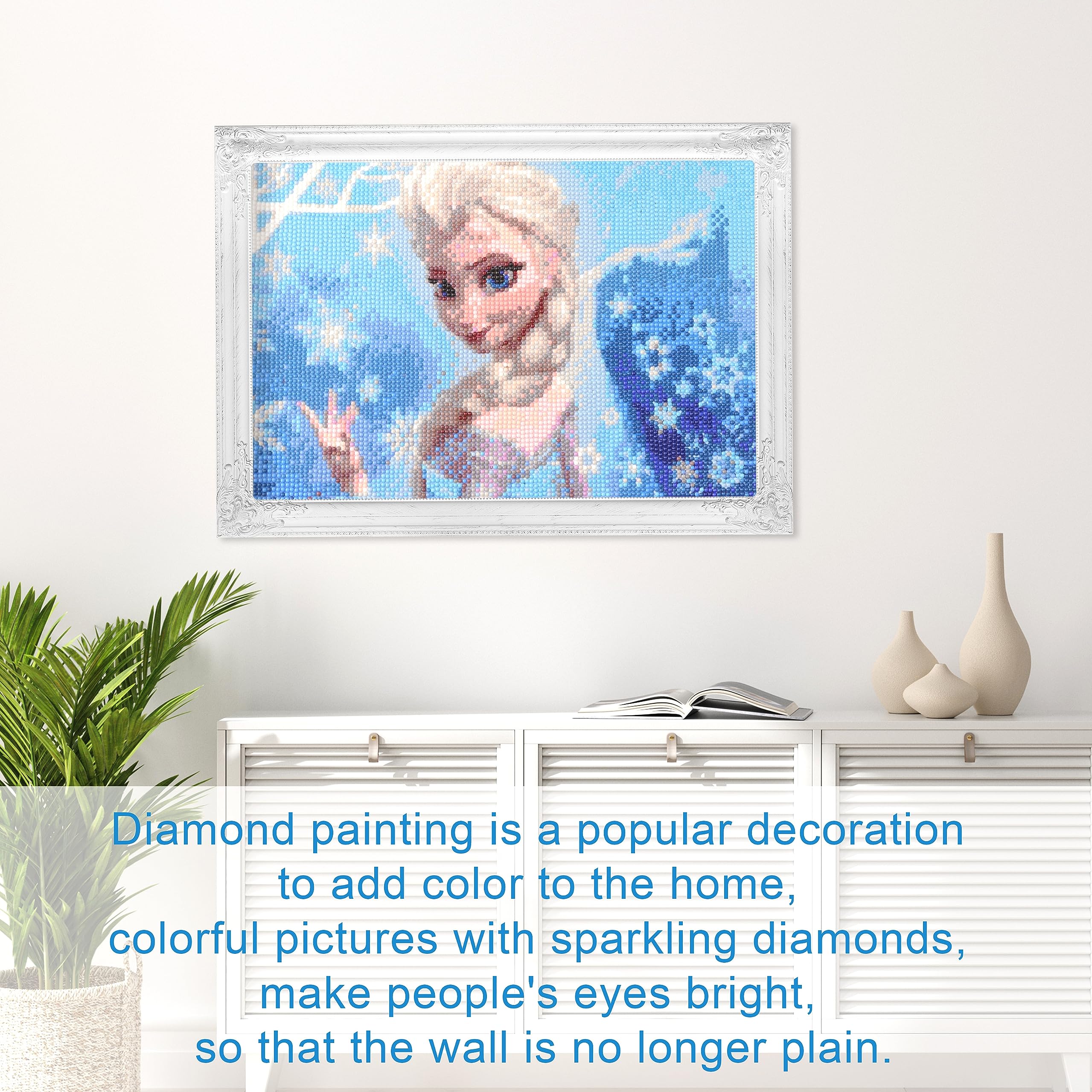 Diamond Painting Kits for Adults, DIY Full Drill Diamond Art Kits Cartoon, 5D Diamond Painting for Adults Beginners Home Wall Decor and DIY Crafts (12X16 Inch)