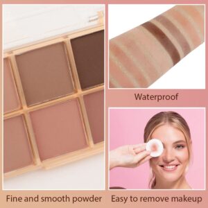 AMY'S DIARY 10 Colors Eyeshadow Eye Shadow Palette Makeup,Matte Naked, Ultra-Blendable, Naturing-Looking, Long Lasting, Cement Color Neutral Nudes EyeShadow