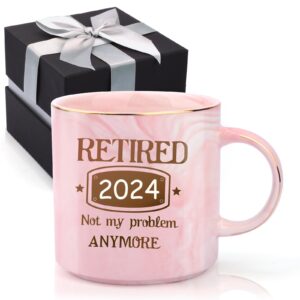 retirement gifts for women,2023 funny christmas retiring gifts for coworker happy retirement coffee mug for retired best friends farewell goodbye gift for female boss teacher nurse retiree mom grandma