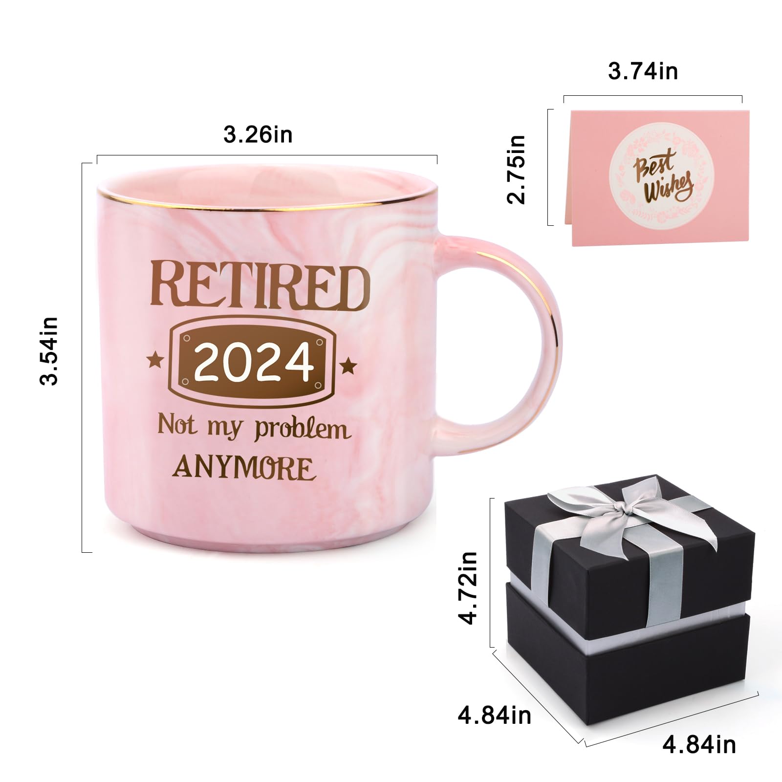 Retirement Gifts for Women,2023 Funny Christmas Retiring Gifts for Coworker Happy Retirement Coffee Mug for Retired Best Friends Farewell Goodbye Gift for Female Boss Teacher Nurse Retiree Mom Grandma