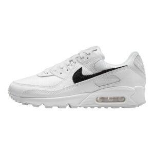 nike women's air max 90 shoe, summit white/pro green/crimson, 9