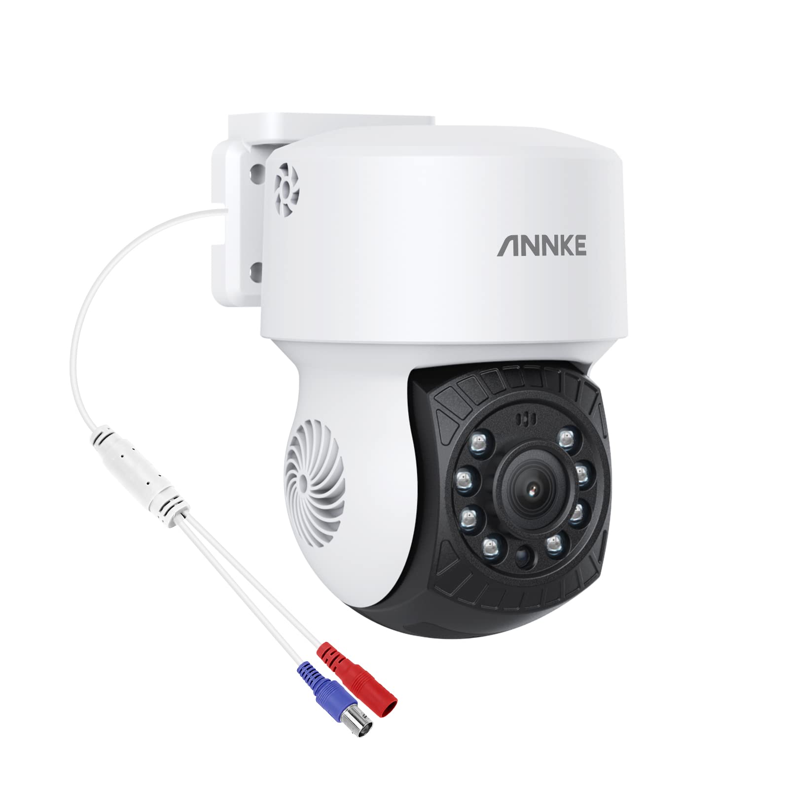 ANNKE 1080P 2MP AHD CCTV Home Surveillance Dome PT Wired Camera with 350° pan and 90° tilt, 100ft IR Night Vision, IP65 Weatherproof Security Add–On Cam for Outdoor Use, Wide Compatibility - APT200