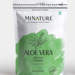 minature Combo of Three- Aloe Vera Powder, Orange Peel Powder and Walnut Shell Powder - Skin Care - 227 g Each