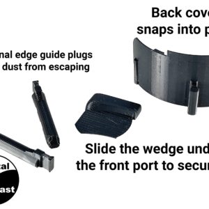 DigitalContrast Dust Port, fits Bosch 1617EVS Fixed Base RA1161 Router, to 2.5" flex hose