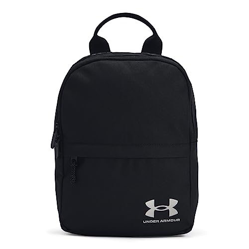 Under Armour unisex-adult Loudon Mini Backpack, (001) Black/Black/Reflective, One Size