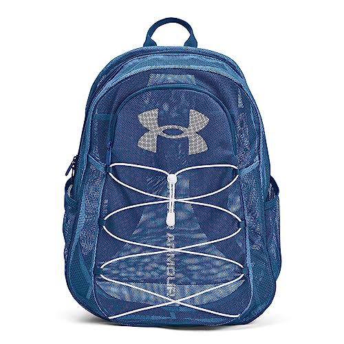 Under Armour unisex-adult Hustle Mesh Backpack, (426) Varsity Blue/Varsity Blue/White, One Size Fits Most