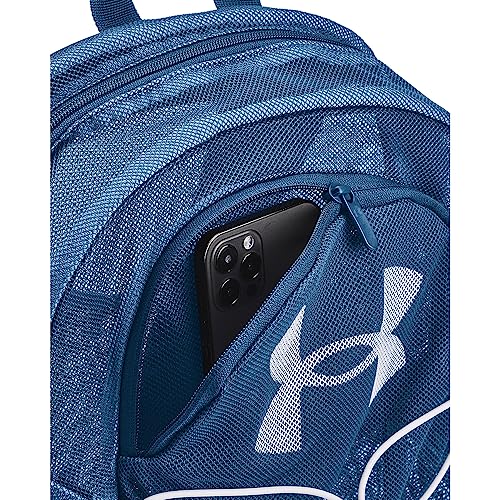 Under Armour unisex-adult Hustle Mesh Backpack, (426) Varsity Blue/Varsity Blue/White, One Size Fits Most