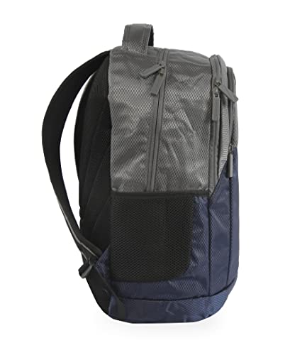 NAUTICA Armada Laptop Backpack, Grey/Navy, One Size