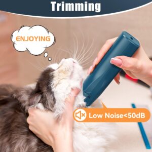 oneisall Pet Clipper for Cat Matted Hair, Pet Shaver for Cats Quiet Pet Hair Clippers Cordless Cat Clippers for Matted Hair Cat Clippers for Long Hair(Standard Blade)…