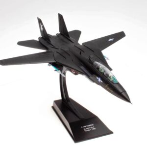 OPO 10 - 1/100 Military Fighter Plane Compatible with F-14A Tomcat US Navy VX-4 Vandy 1 1985 - with Fold Out Airplane Wings - CP35