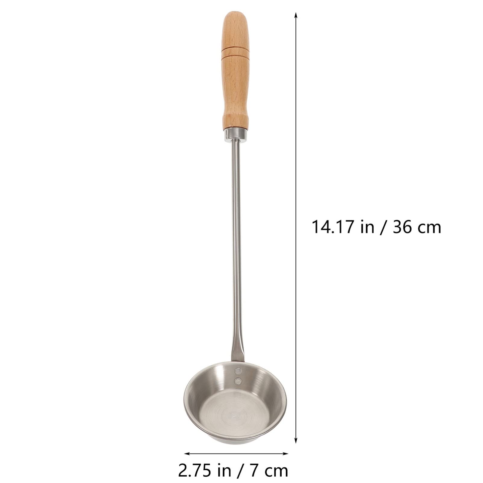 1pc Oil Pier Mold Baking Lifting Tool Wind Fritters Mold Shredded Mold Radish Shrimp Mold Metal Floral Swedish Mini Pie Pans Cake Stencil Timbale Stainless Steel Wood Frying Spoon