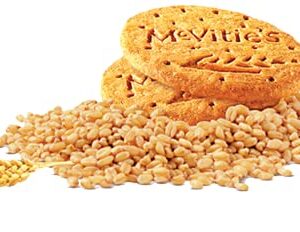 Mcvitie's Digestives Crunchy Wheat Biscuits Cookie - (4 Pack) England's Favourite. Best of British Biscuit Packed By Zuvo. Sweet, Wheat Taste, Crumbly Texture, And Renowned Suitability For Dunking, No Artificial Flavors or Colors - 400g