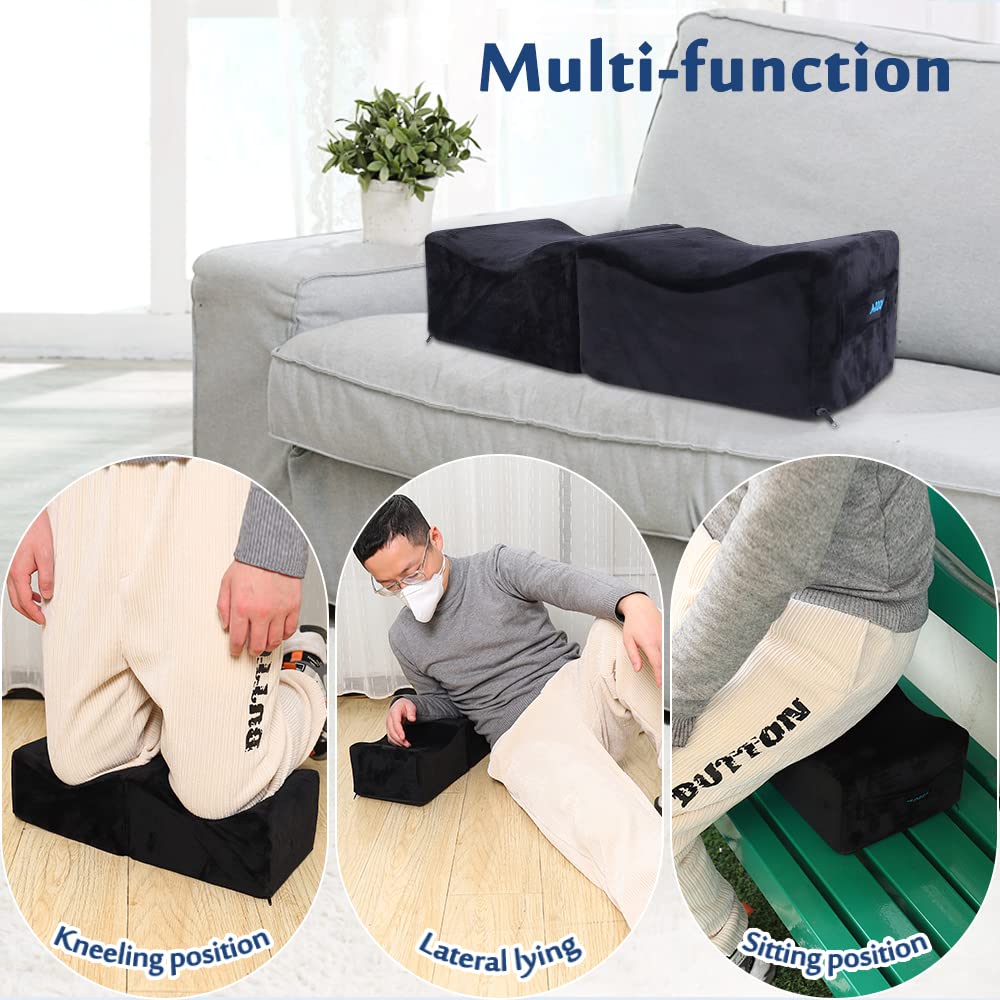 AOSSA Kneeling Pad Extra Thick Foam Knee Cushion Kneeling Mat Pads for Cleaning Floors Men Construction Yoga Exercise Gardening Folding Mechanics Pad Bathtub Kneeling Prayer Pillow Flooring Knee Pad