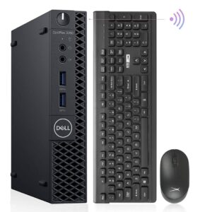 dell mini pc optiplex 3060 windows 11 micro computer desktop,i5-8500t 16gb ram 512gb m.2 nvme m.2 ssd,ax210 built-wifi 6e ready, hdmi dual monitor support,altec wireless keyboard and mouse (renewed)