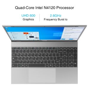 2023 Windows 11 Laptop, 15.6 inch 1920x1080 IPS Display, Coolby 12GB DDR4 RAM / 512GB SSD Laptop Computers, Intel N4120 Quad-Core Processor Notebook PC, Support 2.4G/5G Hz WiFi, BT, Full Size Keyboard