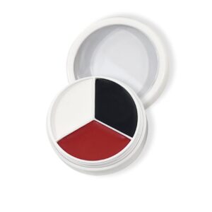 clown makeup kit white black red face body paint, halloween makeup kit face paint for professional halloween joker sfx makeup cosplay vampire eye black football baseball sports makeup