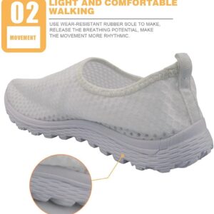 Belidome Christmas Bulb Light Slip on Shoes Women Men Walking Sneakers Footwear for Cycling Running Jogging Cycling Soft Lightweight