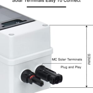 DIHOOL 20 Amp dc Circuit Breaker with Electrical pv Disconnect Box for Solar Panels, Solar Disconnect Switch Outdoor