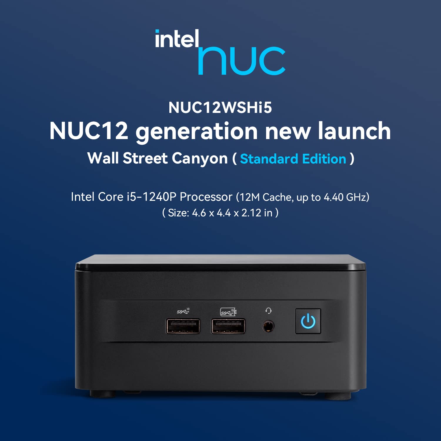 Intel NUC Mini PC 12th Gen Core i5-1240P 32GB DDR4 RAM, 512GB M.2 SSD, Pre-in Windows 11 Pro Gaming Desktop Computer, HIDM 2.0, USB 3.2, WiFi 6, Thunderbolt 4, black, Intel NUC 12 Pro 1240P