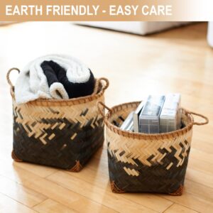 Handwoven Bamboo Storage Basket