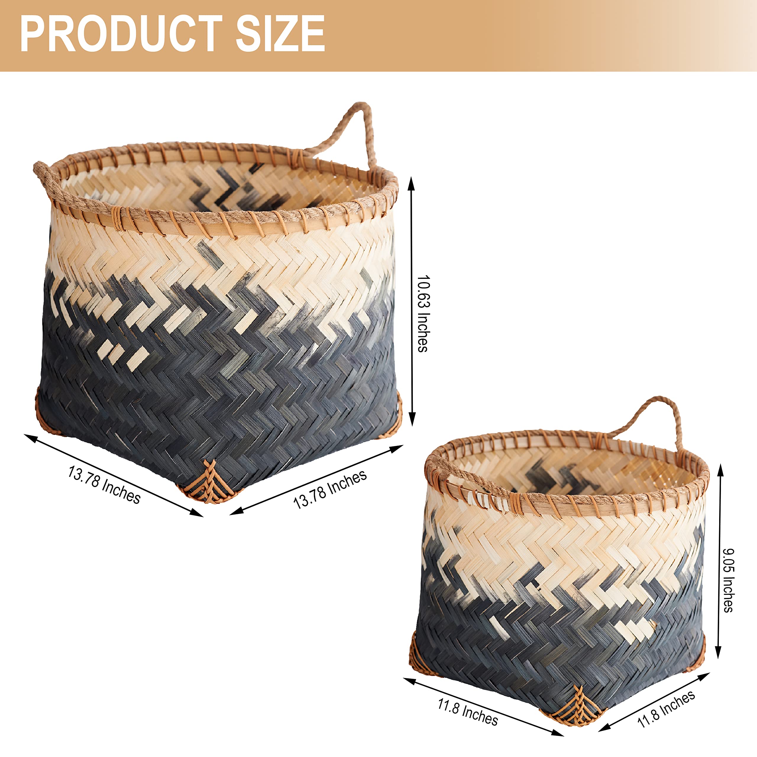 Handwoven Bamboo Storage Basket