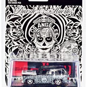 1973 Jimmy Sierra Black w/Graphics Dia De Los Muertos - Los Angeles LTD ED to 8250 pcs Worldwide 1/64 Diecast Model Car by M2 Machines 31500-MJS50