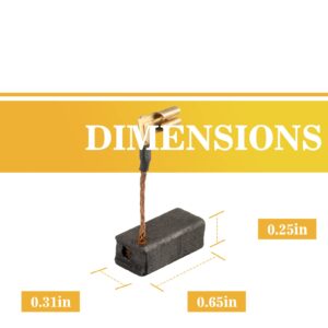 4Pcs N097696 Carbon Brushes Compatible with DeWalt DWE4011,DWE4120,DWE4012,DWE4100,DWE4887 and DWE4120N,Grinder Motor Carbon Brush Replacement Part.