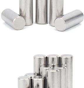 Othim 10 Pcs Stainless Steel Dowel Pins Length 10-22Mm, Dowel Pin Fastener Elements Used on Precise Location, Diameter 12Mm,Length 15mm