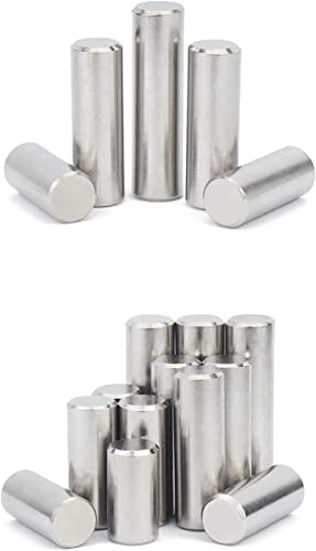 Othim 10 Pcs Stainless Steel Dowel Pins Length 10-22Mm, Dowel Pin Fastener Elements Used on Precise Location, Diameter 12Mm,Length 15mm