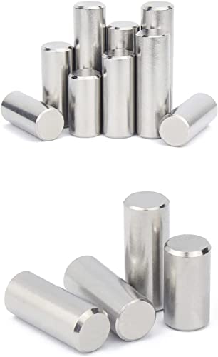 Othim 10 Pcs Stainless Steel Dowel Pins Length 10-22Mm, Dowel Pin Fastener Elements Used on Precise Location, Diameter 12Mm,Length 15mm