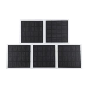 SUNYIMA 5Pcs 5V 1W Mini Solar Panels 3.93" x 3.93" for Solar Power Mini Solar Cells DIY Electric Toy Materials Photovoltaic Cells Solar DIY System Kits