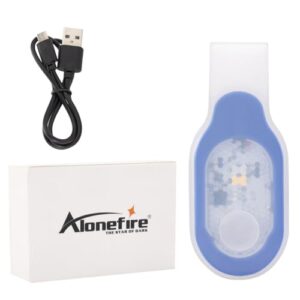 Alonefire PL500 Nursing Night Light Clip on Flashlight USB Rechargeable Magnetic Nursing Light 3 Modes for Nurses Night Shift Nurse Essentials, Shirt, Badge with Keychain Light,Built-in Battery (Blue)