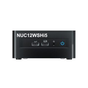 GEEK+ Intel NUC 12 Pro Mini PC, with 12TH GEN Core i5-1240P 12-Cores, Upto 4.4GHz Turbo, 16 Threads, 12MB Intel Smart Cache, 28W Intel Iris Xe Graphics, 16GB RAM, 512GB SSD, Win 11 Pro（NUC12WSHi5