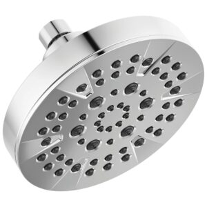 delta faucet -faucet 5-spray chrome shower head, shower head chrome, showerheads, 1.75 gpm flow rate, chrome 52535